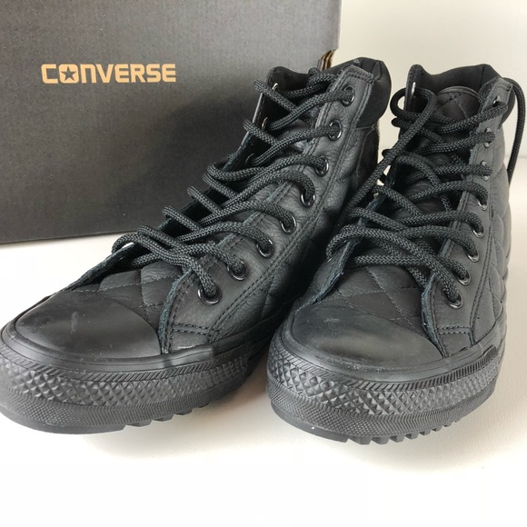 Converse | Shoes | Chuck Taylor Converse Quilted Leather Pc Boots Nib ...